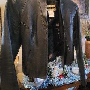 Plein Sud | Jackets & Coats | Vintage 200s Plein Sud Black Leather ...